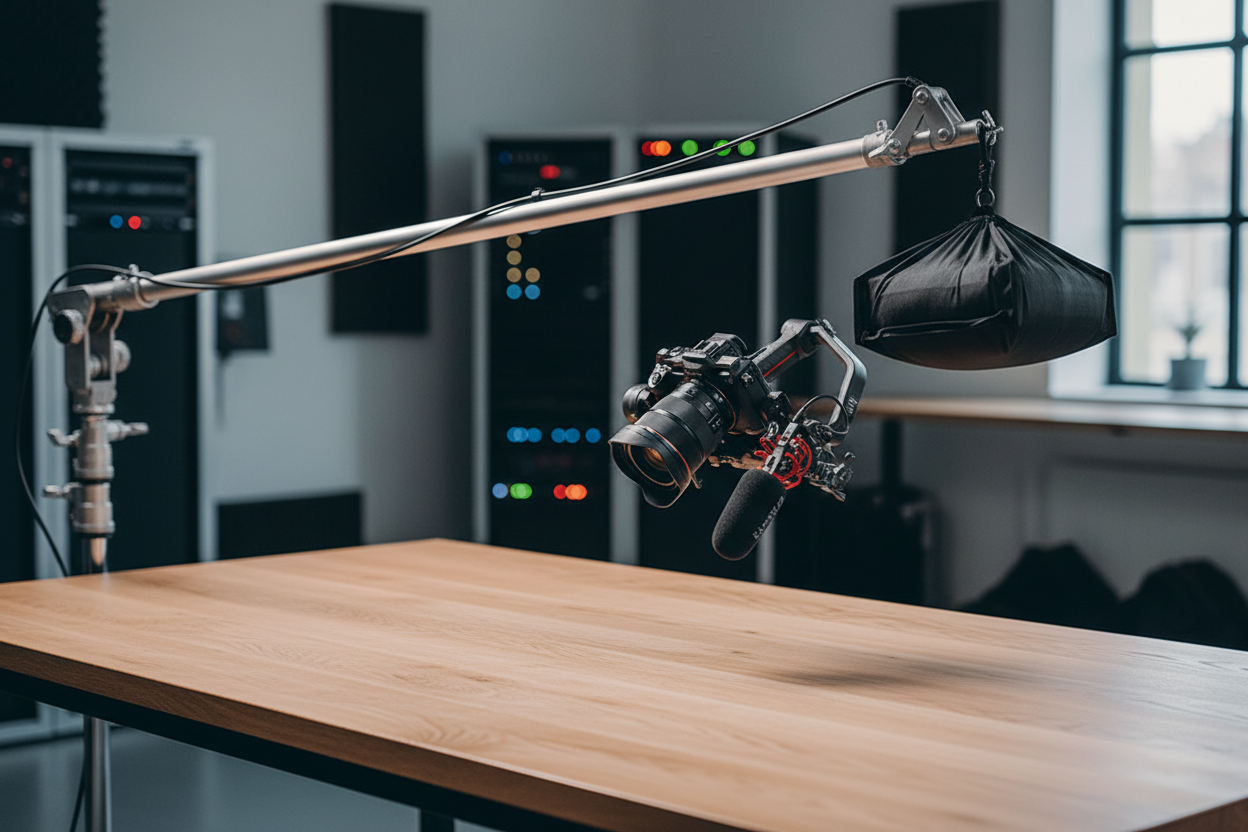 Physics of Overhead Rigging: Counterweighting Long Arms