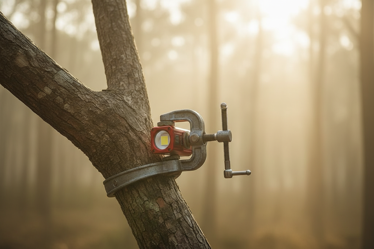 Non-Flat Surface Rigging for Pocket Lights Outdoors
