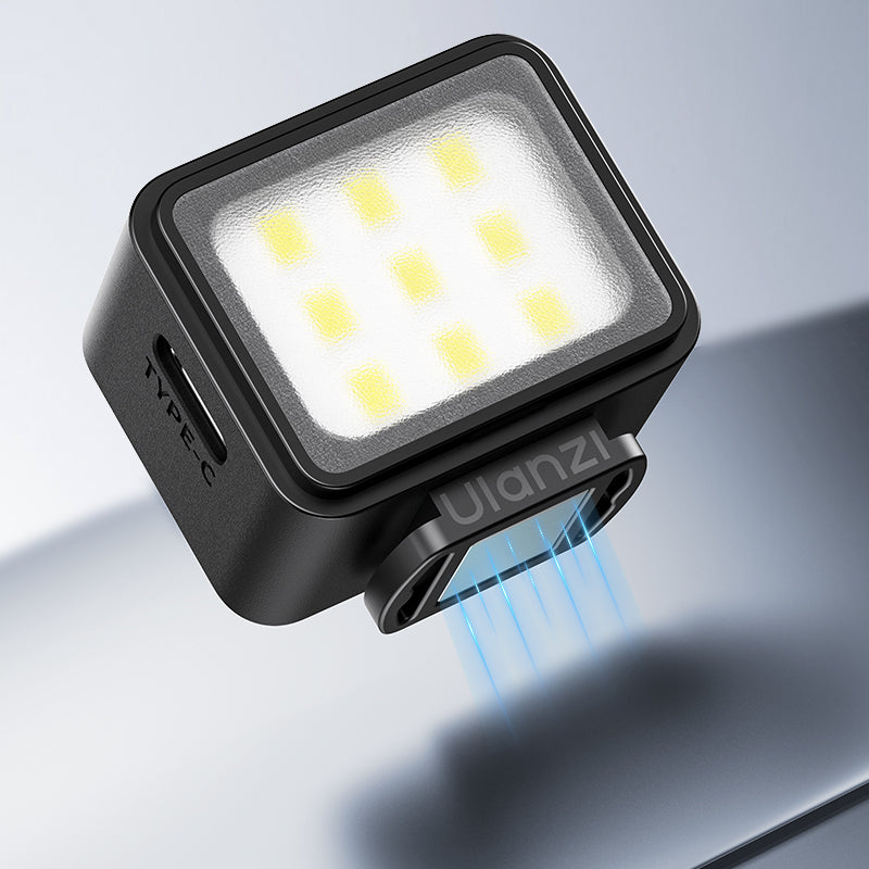Compact Cube LED Selfie Light | Portable Rechargeable