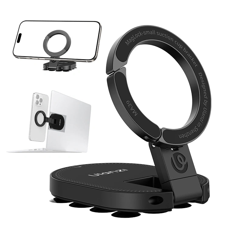 MagLock Suction Cup Phone Mount | 350g Grip & Multi-Angle