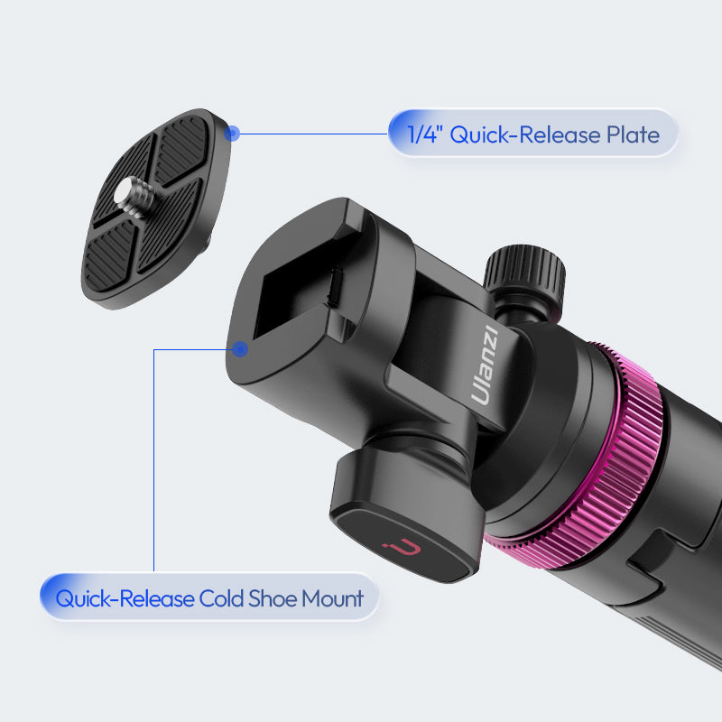 MT-89 Quick-Release Light Stand | Cold Shoe Mount