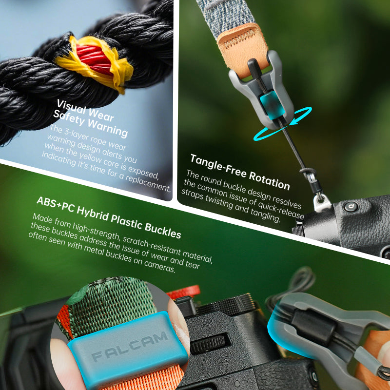 Magnetic Quick-Release Wrist Strap | Padded Camera Band