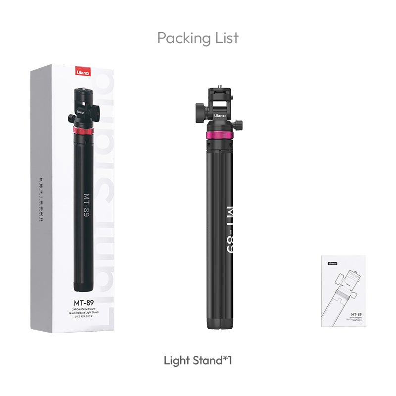 MT-89 Quick-Release Light Stand | Cold Shoe Mount