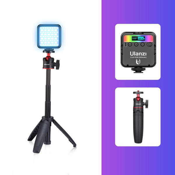 Rechargeable Mini RGB Light | Portable LED Video Lamp