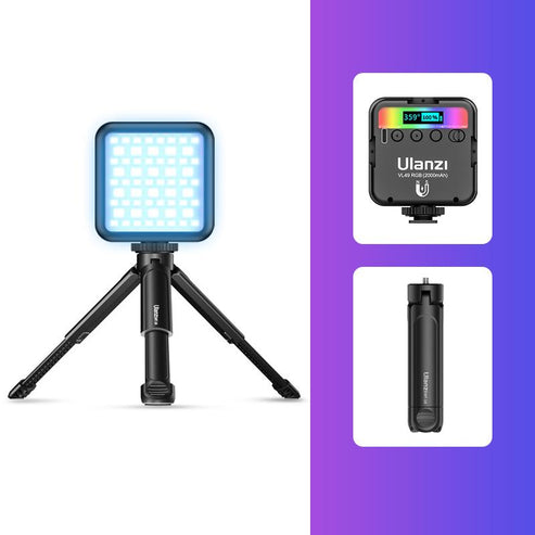 Rechargeable Mini RGB Light | Portable LED Video Lamp
